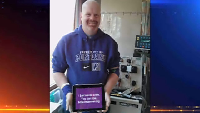 Portland man with rare bone marrow saves life | kgw.com
