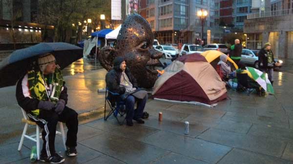 Photos: Timbers fans camp out for tickets | kgw.com