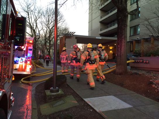 2-alarm fire in downtown Portland high-rise | kgw.com