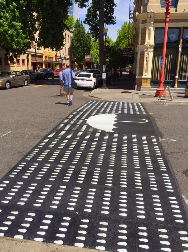 New 'creative crosswalk' installed in Portland's Old Town | kgw.com