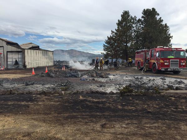 Culver wildfire destroys homes, sends campers running from park | kgw.com