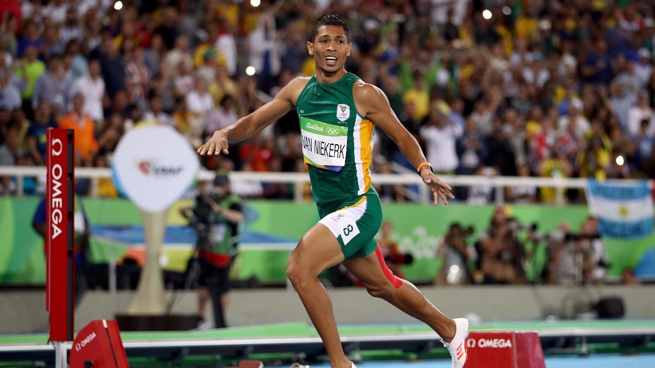 South African wins gold with record 400m performance; U.S.'s Merritt ...