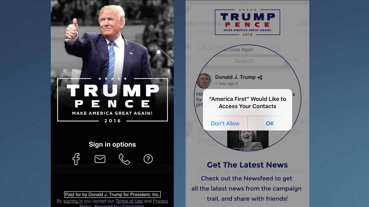 Trump's new app wants you — and your data | kgw.com