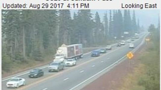 Wildfire that closed Highway 20 grows to 50 acres, causes major traffic ...