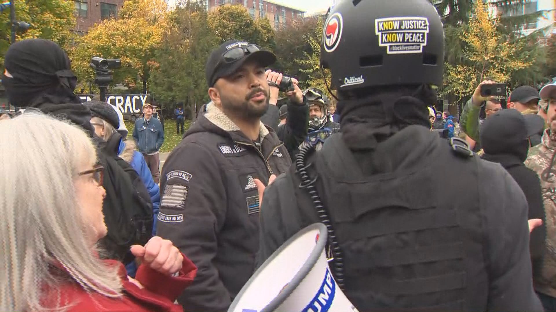 Photos: Antifa Nov. 4 protest in Portland | kgw.com
