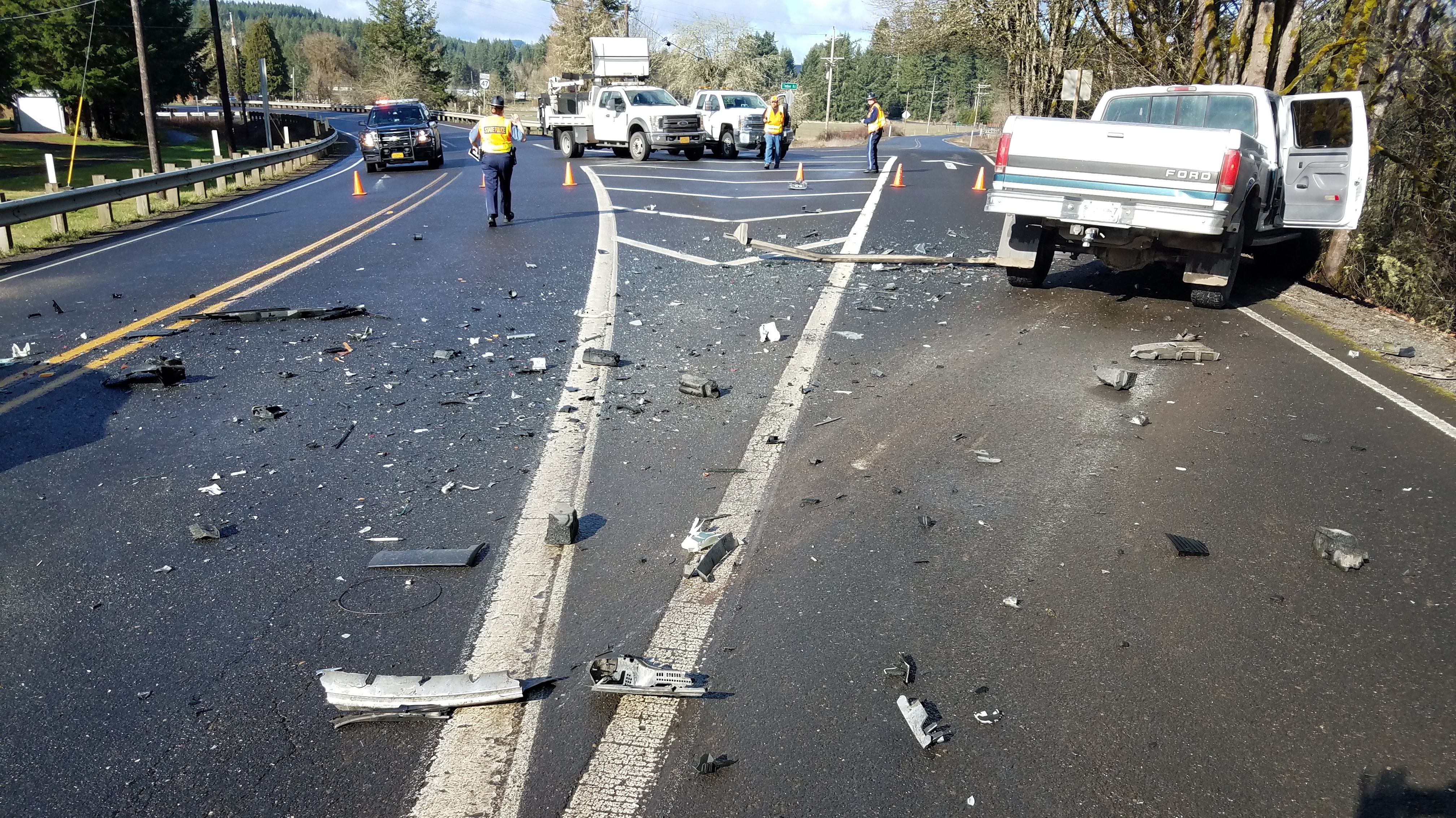 Woman killed in Highway 47 head-on crash near Vernonia | kgw.com